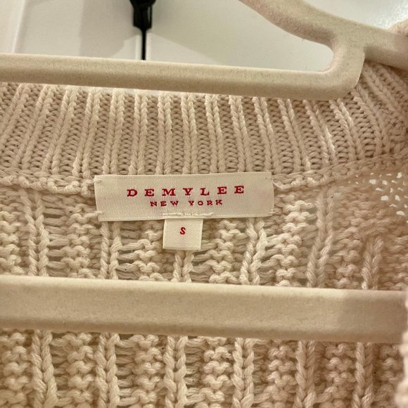 Demylee | Sweaters | Demylee Offwhite Cable Knit Cottonblend Sweater ...